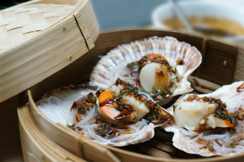 Steamed scallops with garlic and vermicelli - Discover Seafood
