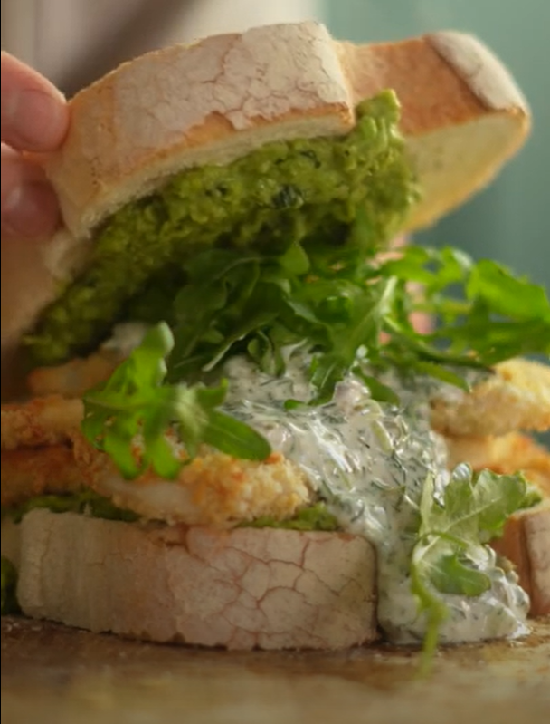 JustJoeCreates - Hake Fish Finger Sarnie - Discover Seafood
